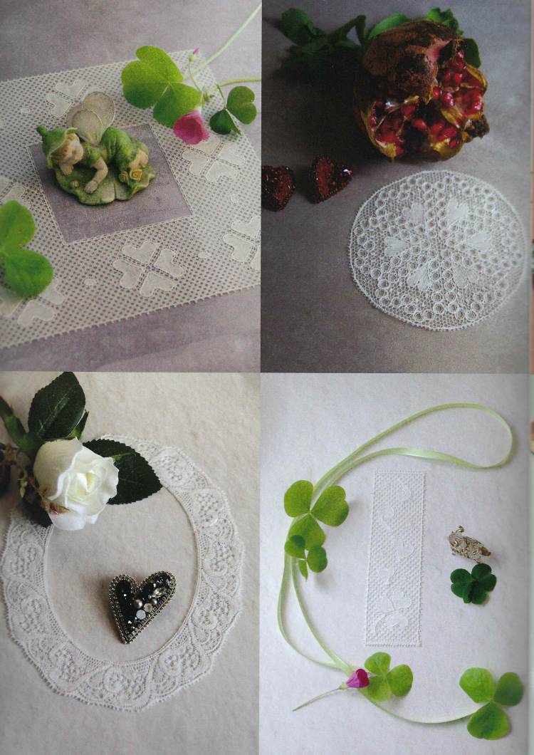 Bobbin Lace Patterns - Hearts - by Mika Toyoda